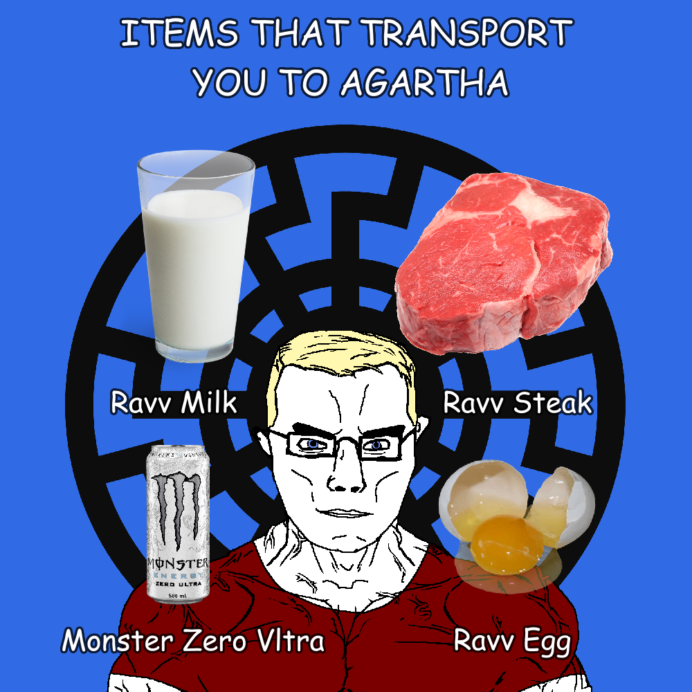 SoyBooru - Post 147728: agartha agarthian buff chud delicious food monster monster_energy raw ...